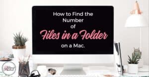 How to See The Number of Files in a Folder on a Mac