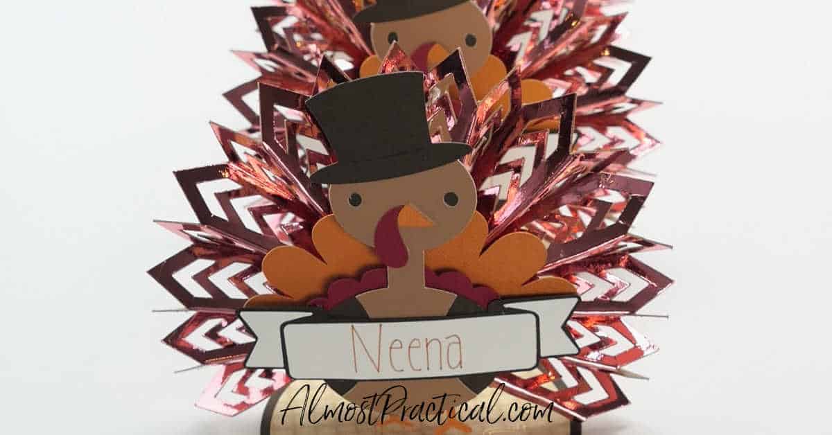 Cute DIY Thanksgiving Turkey Place Cards For Cricut Almost Practical