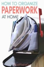 Paperwork Organization Guide - How to keep your papers organized at home.