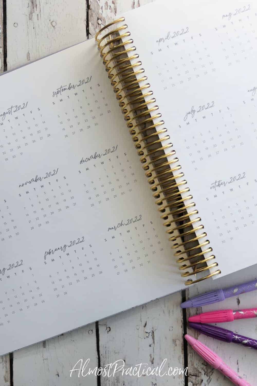 Erin Condren LifePlanner Review - Flora Hourly Design - 2021/2022