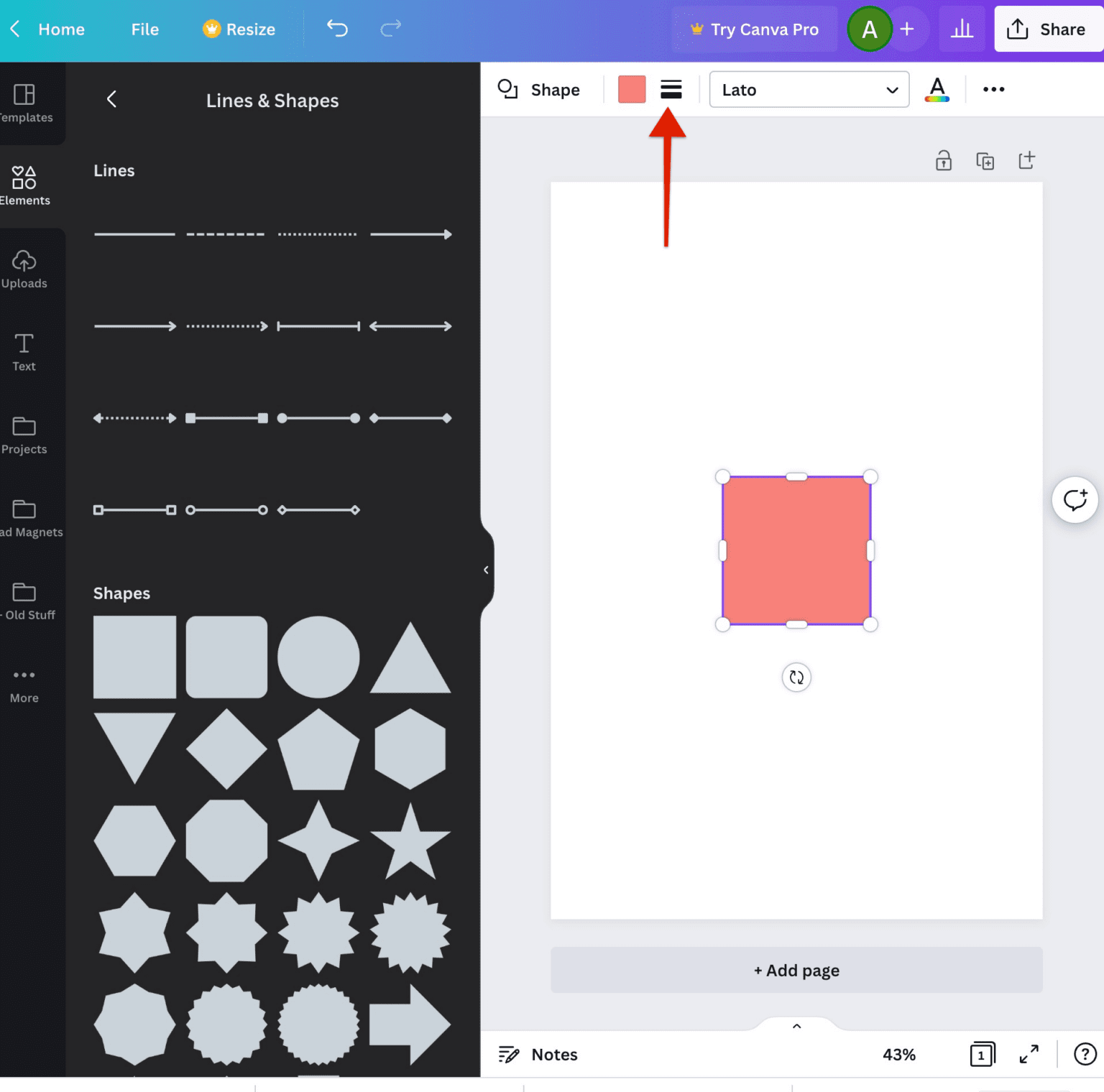 How to Create a Thin Rectangle in Canva - New Tutorial for 2024!