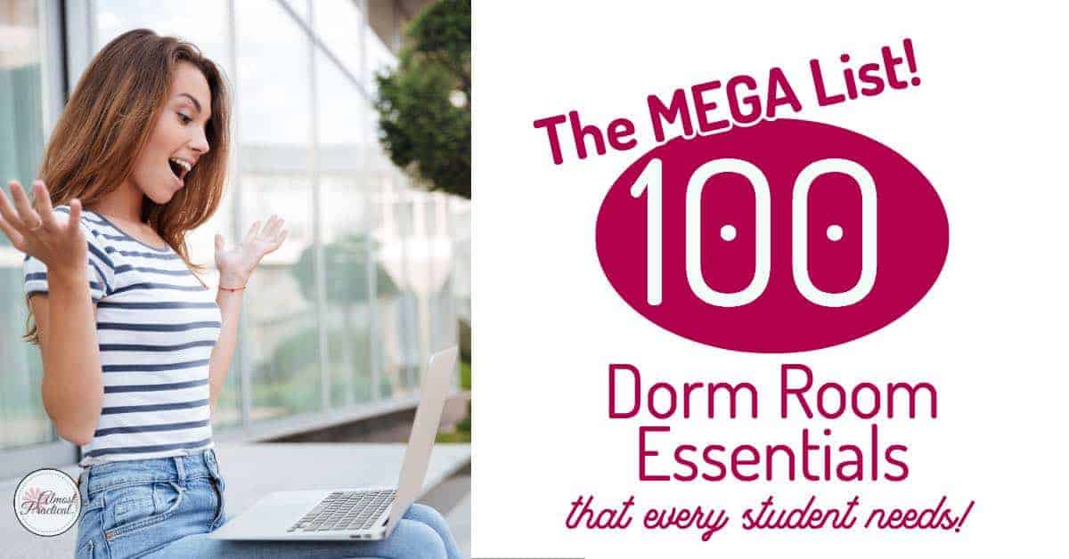 The MEGA List of 100 Dorm Room Essentials Every Student Needs